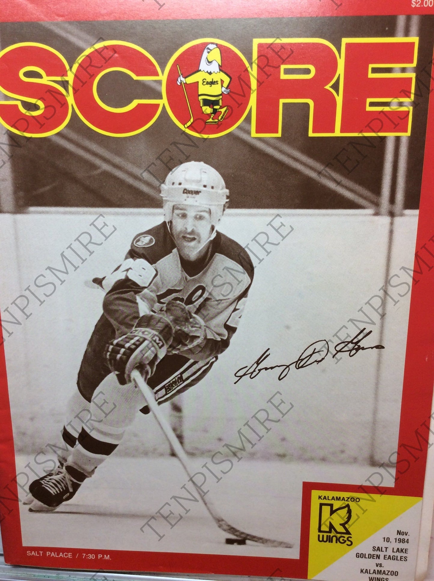 Salt Lake Golden Eagles Score Magazine 1984 – tenpismire